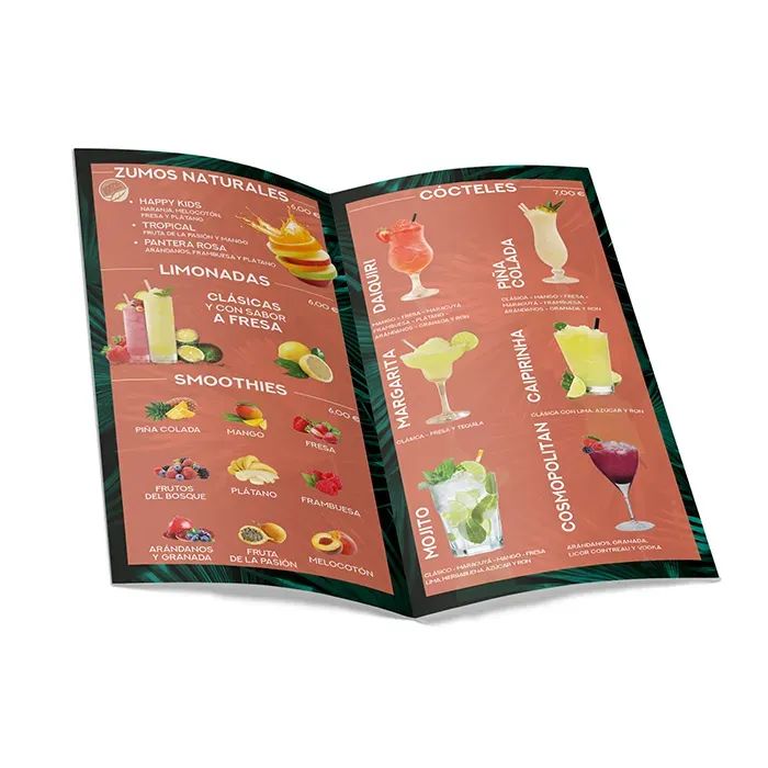 Imprimir Cartas Menús Restaurante Personalizadas en 24H